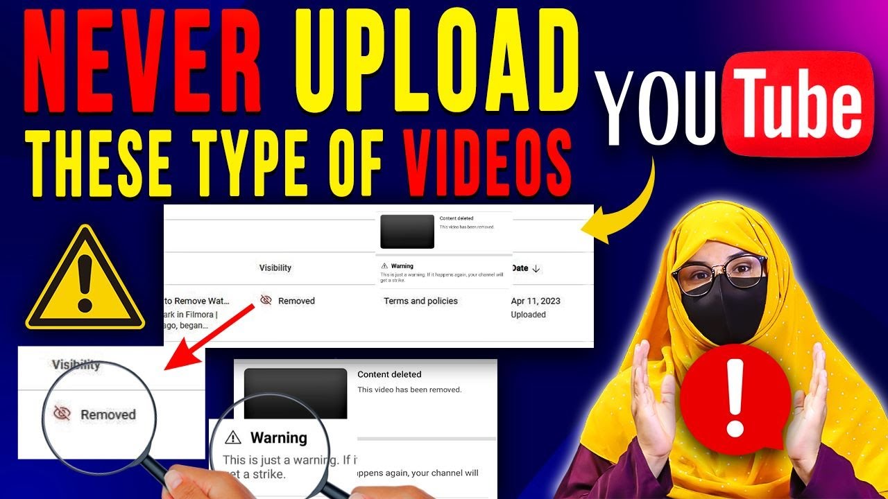 📣 YouTube Removed Your Content | Mistakes YouTubers Must Stop in 2023 ...