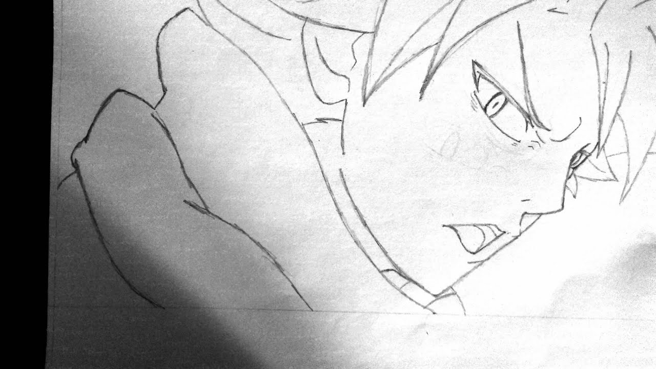 How to draw Natsu Dragneel - YouTube