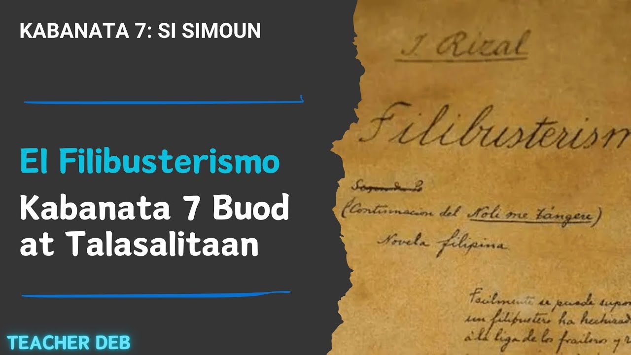 El Filibusterismo Buod Kabanata 7: Si Simoun - YouTube