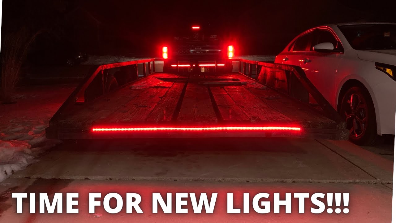 Installing Modern Led Lights On Trailer! - YouTube