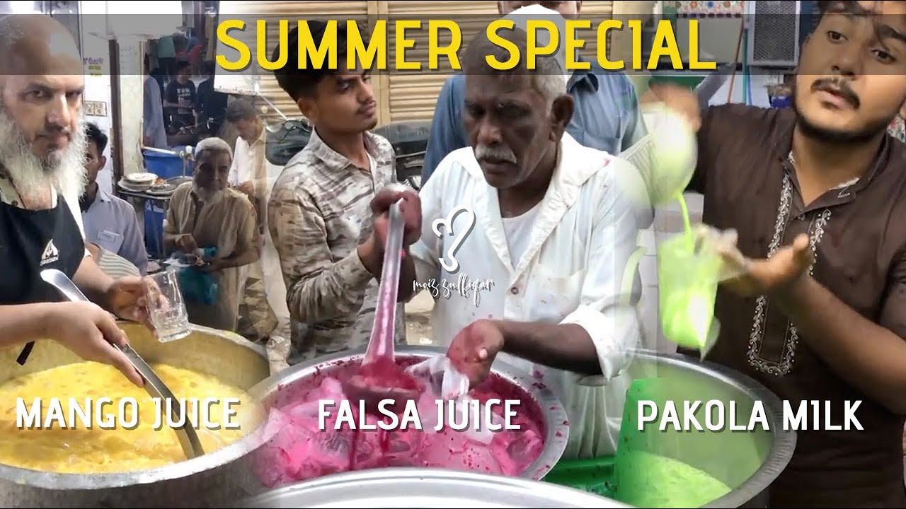 Summer Special Mango Juice , Falsa Juice and Pakola Milk | Street Food ...