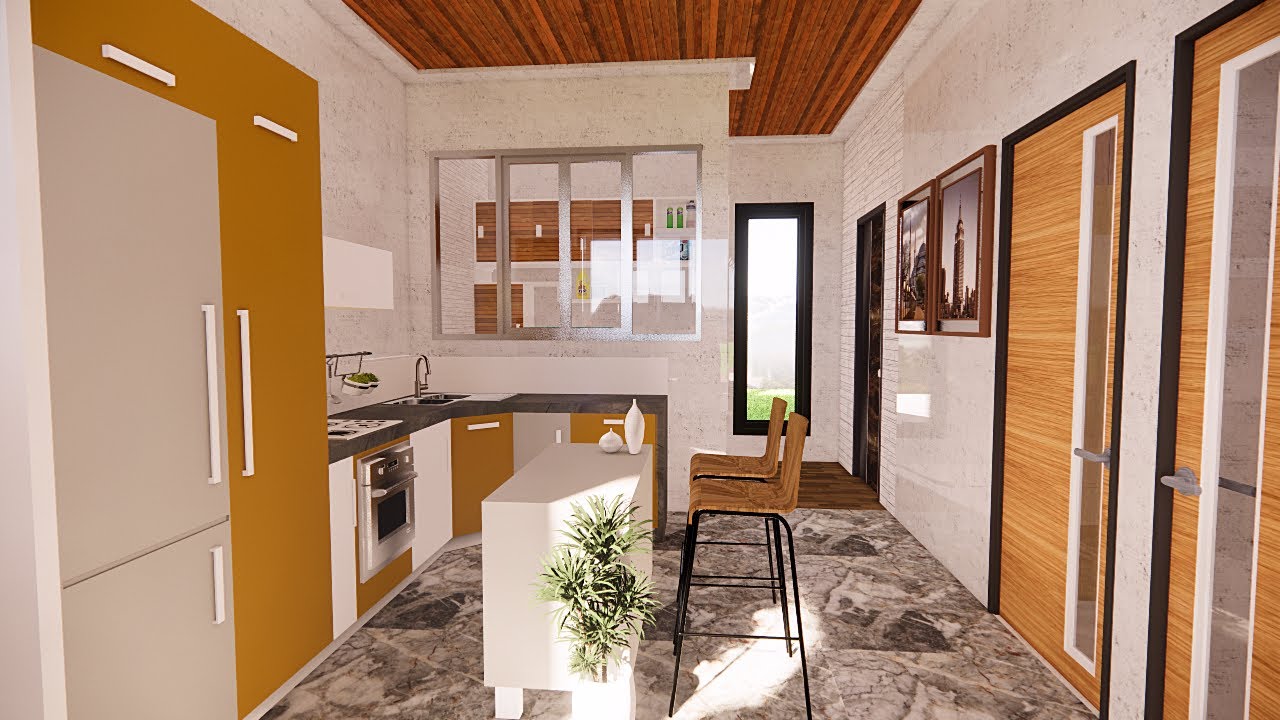Rumah Minimalis 6x10 Meter 1 Lantai 2 Kamar Tidur + Laundry Area ...