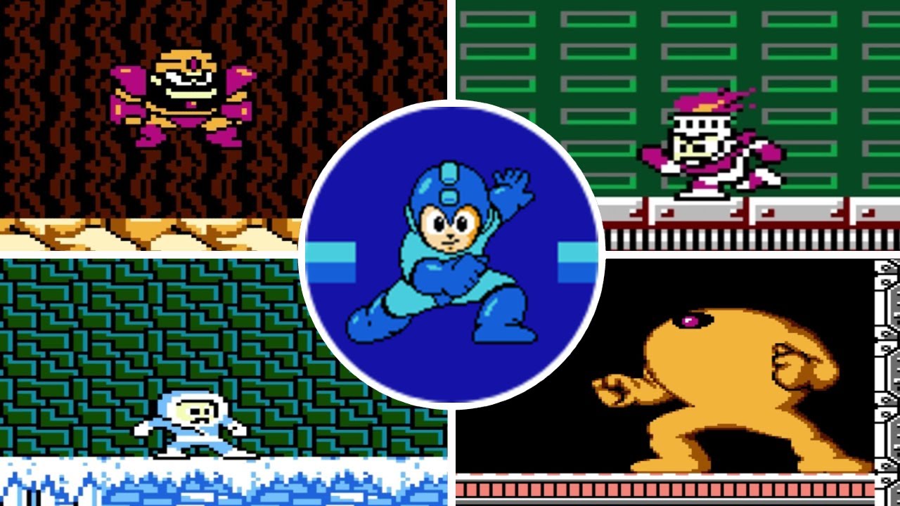 Mega Man 1 - All Bosses (No Damage) | Todos los Jefes sin Daño - YouTube