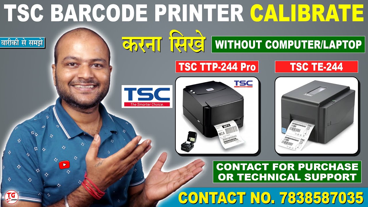 How to Calibrate TSC Barcode Printer without PC | How to calibrate TSC ...