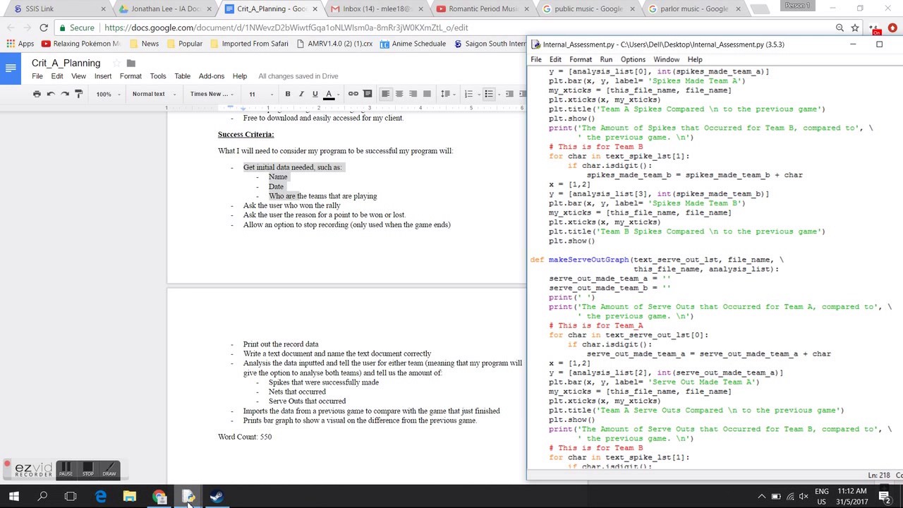 Criteria D: Computer Science IA - YouTube