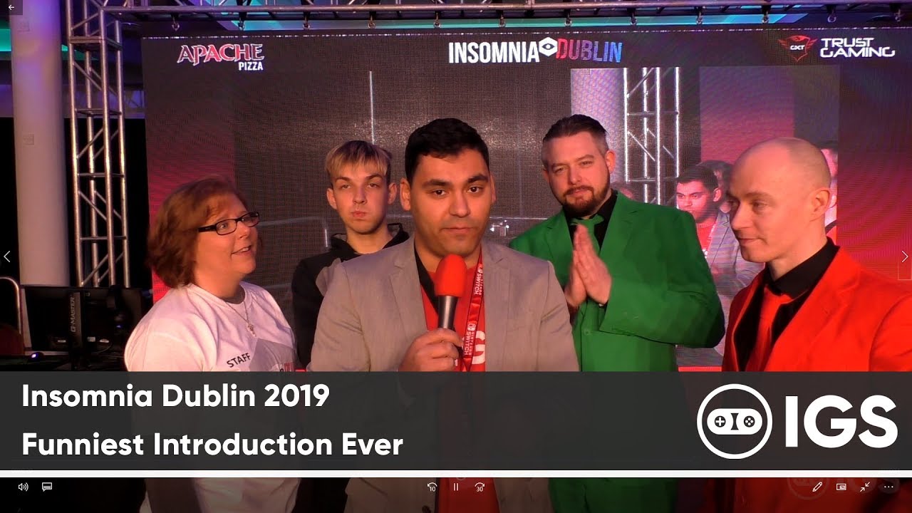 Insomnia Dublin 2019 | Funniest Introduction Ever - YouTube