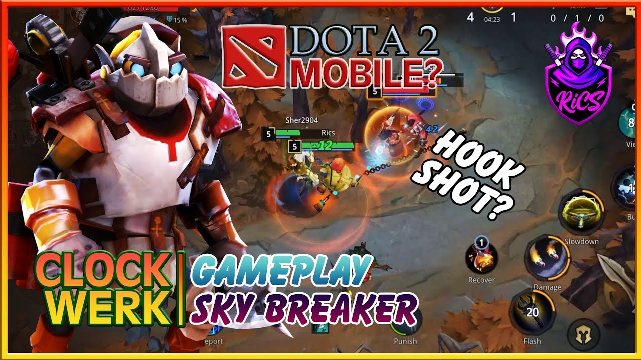 DOTA 2 MOBILE - CLOCKWERK , AUTO CHESS MOBA GAMEPLAY - SKY BREAKERT ...