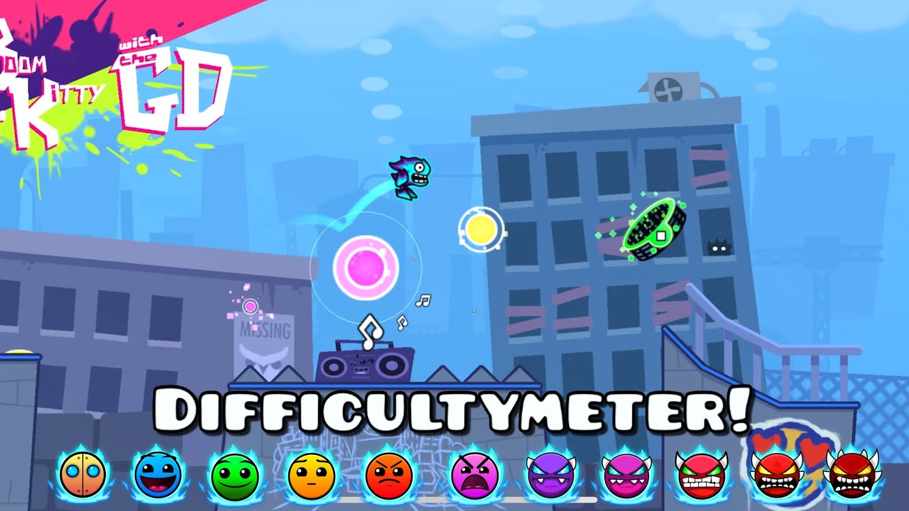 GD Gangster Rap with a Difficulty meter | Geometry Dash 2.2 - YouTube