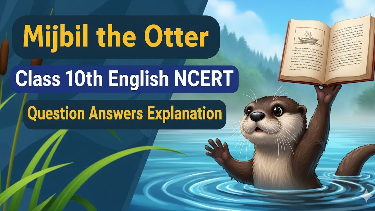 Mijbil the Otter | Class 10 English First Flight | Question Answers ...