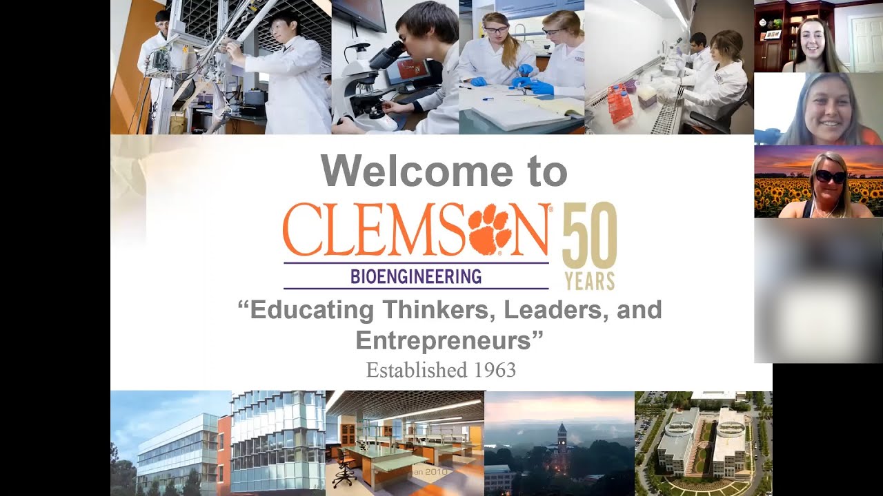 Welcome To Clemson Bioengineering Overview - YouTube