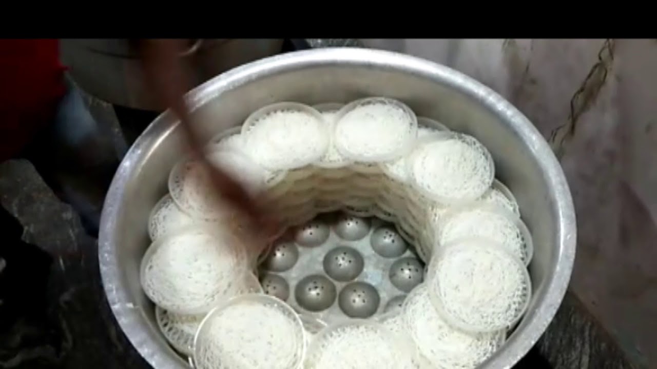 Making of idiyappam at hotels/ string hoppers making video - YouTube