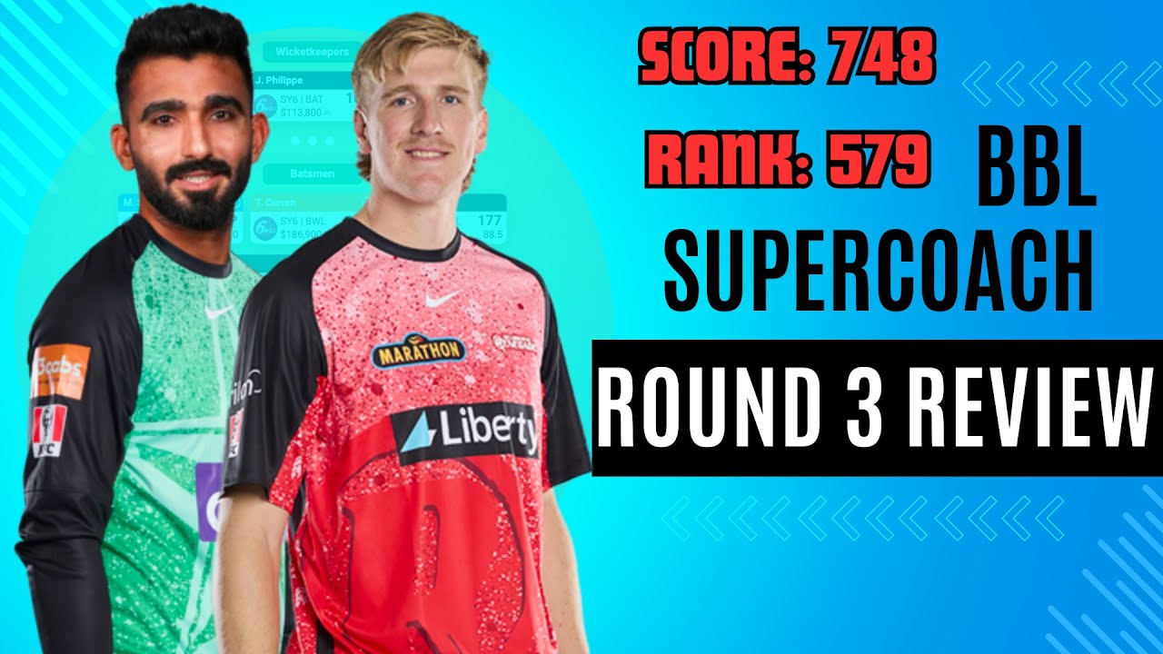 BBL SuperCoach Round 3 Review - YouTube