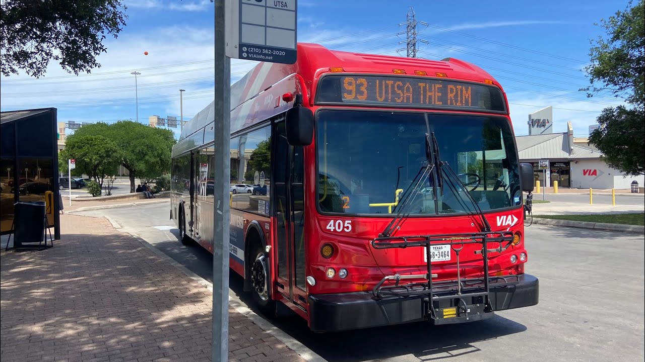 Riding VIA Metropolitan Transit (Route 93) to Crossroads Park and Ride ...