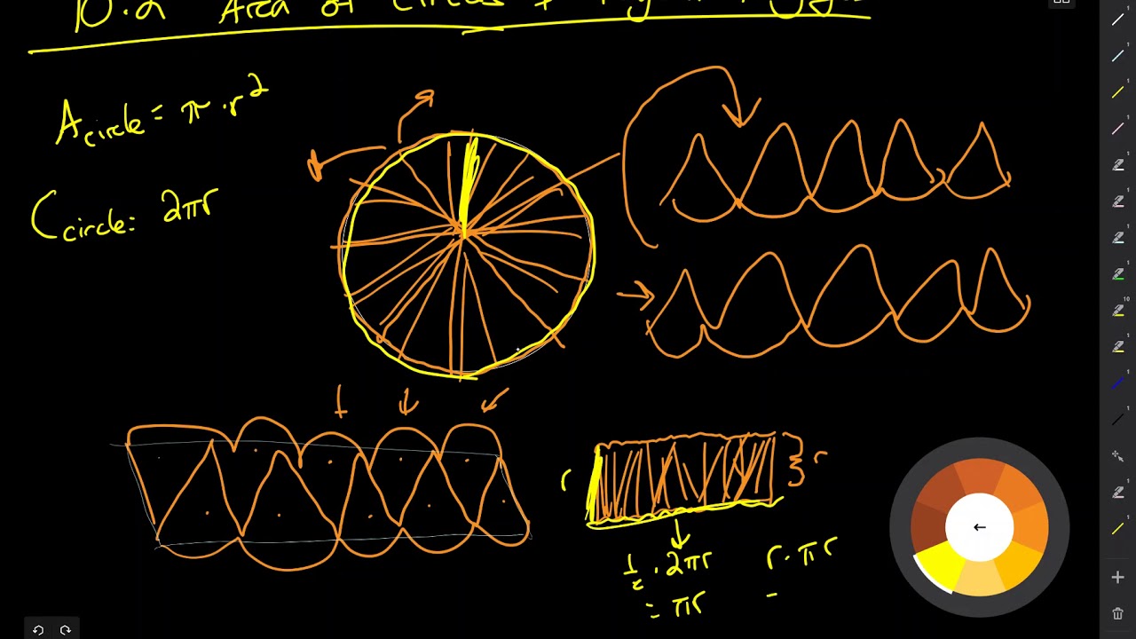 Geo Ch10.2 Area of Circles and Regular Polygons - YouTube