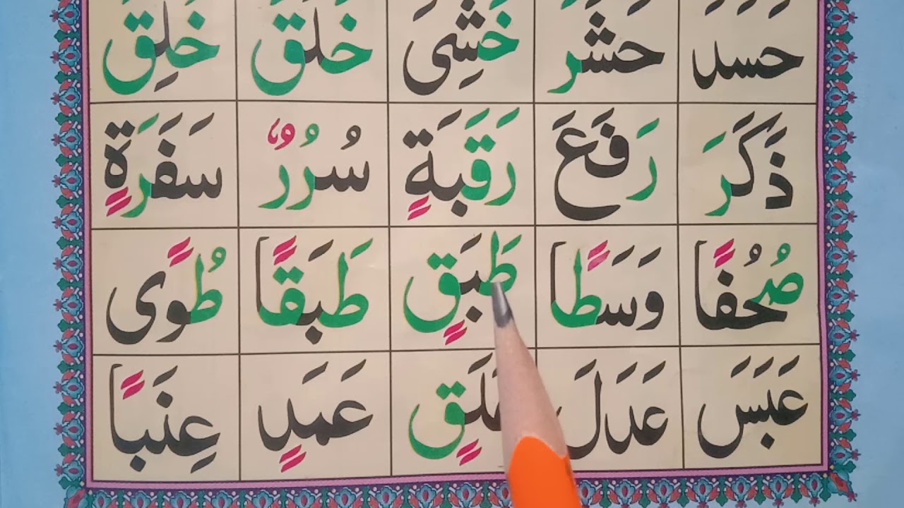 Noorani Qaida Lesson 6 Part 3 In Urdu/Hindi | Noorani Qaida Lesson 6 in ...