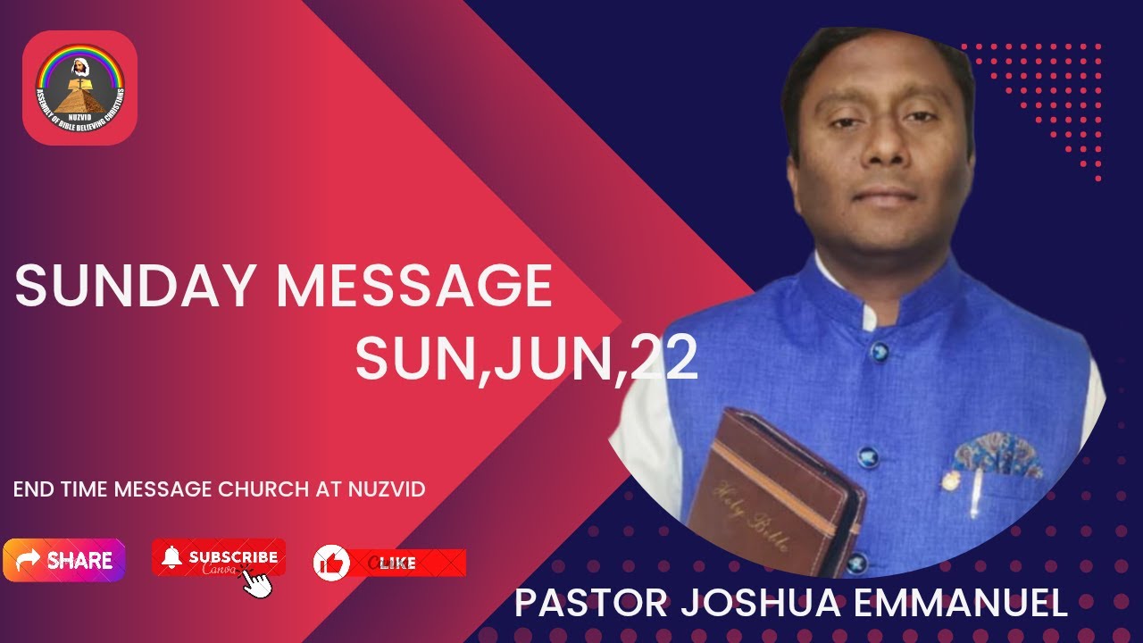 SUNDAY SERVICE || PASTOR JOSHUA EMMANUEL || END TIME MESSAGE CHURCH AT ...
