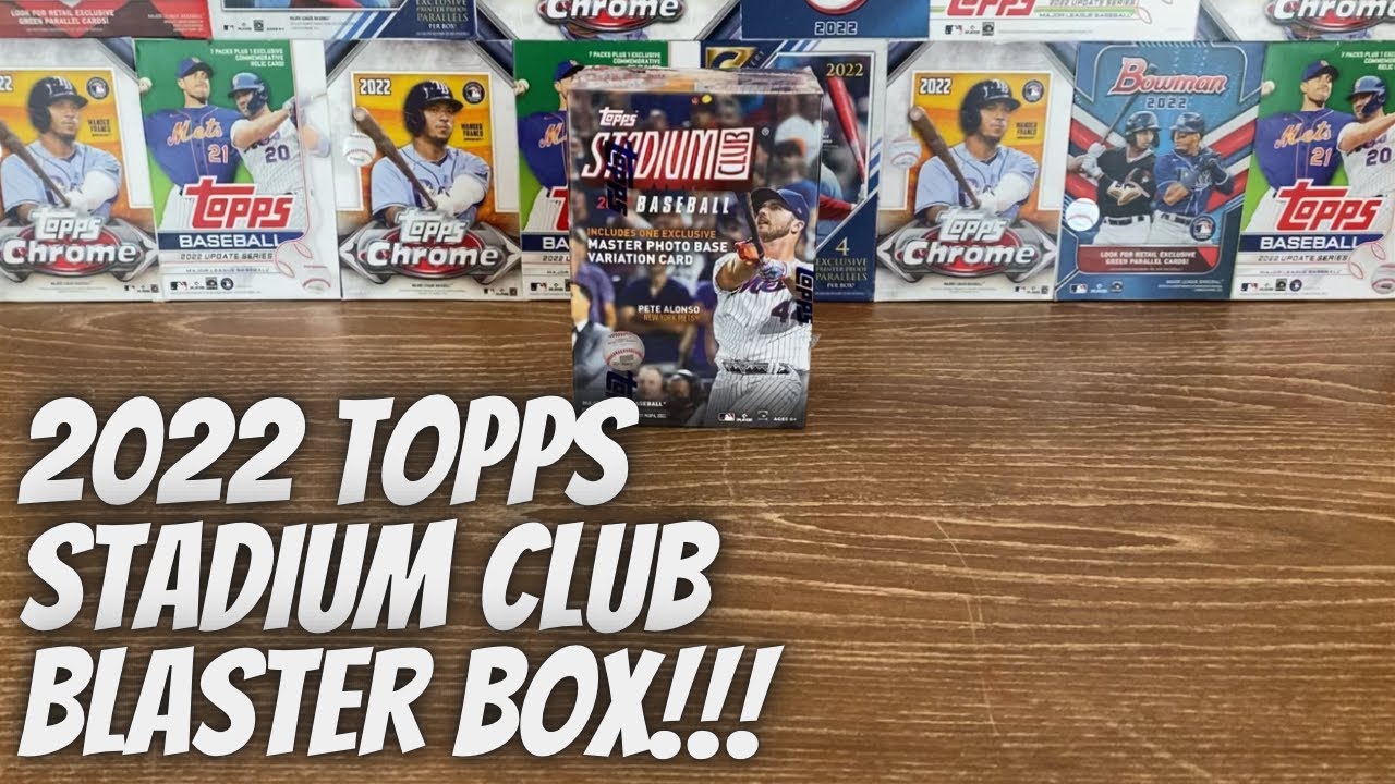 2022 Topps Stadium Club Blaster Box!!! - YouTube