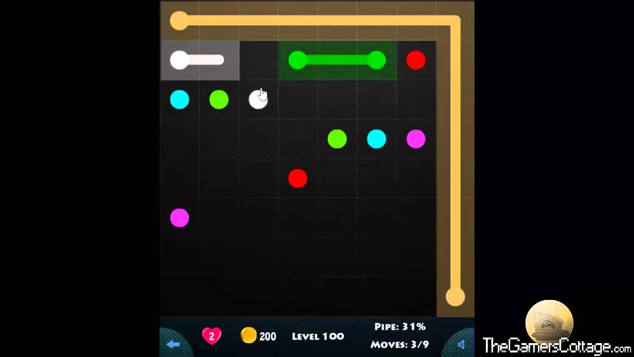 Flow Game Level - 100 [8x8] Beginners Pack Connect the Dots - YouTube
