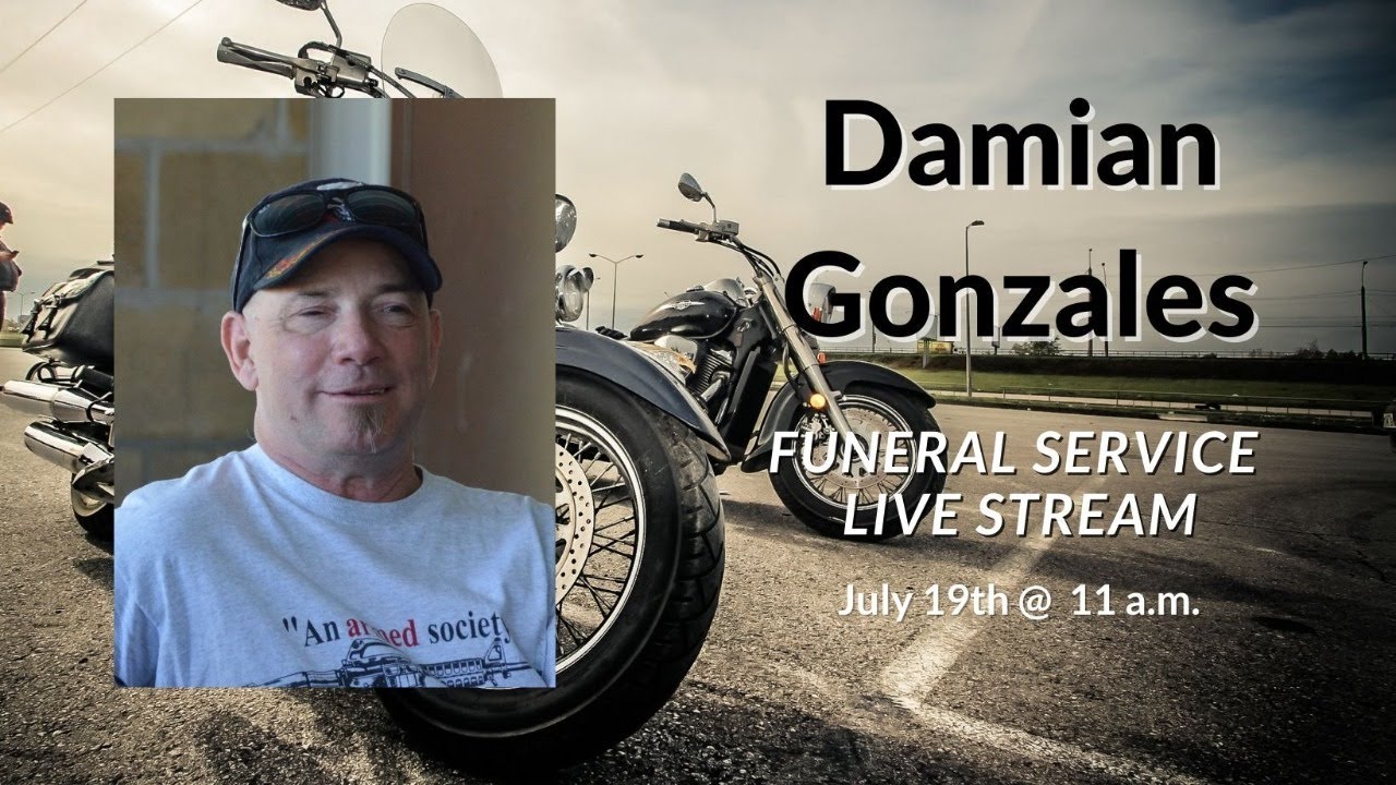 Damian Gonzales Funeral Service - YouTube
