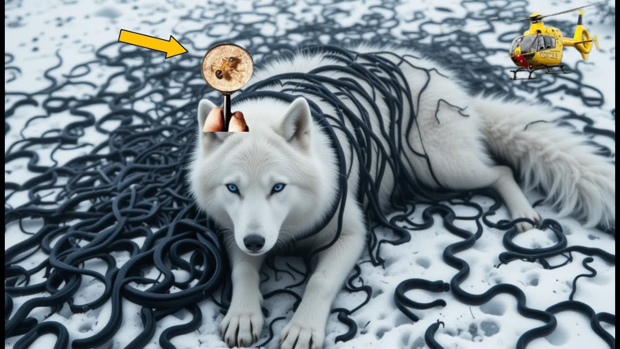 "Frozen Howl: The Arctic Wolf Rescue"! #wildliferescue #animalrescue # ...