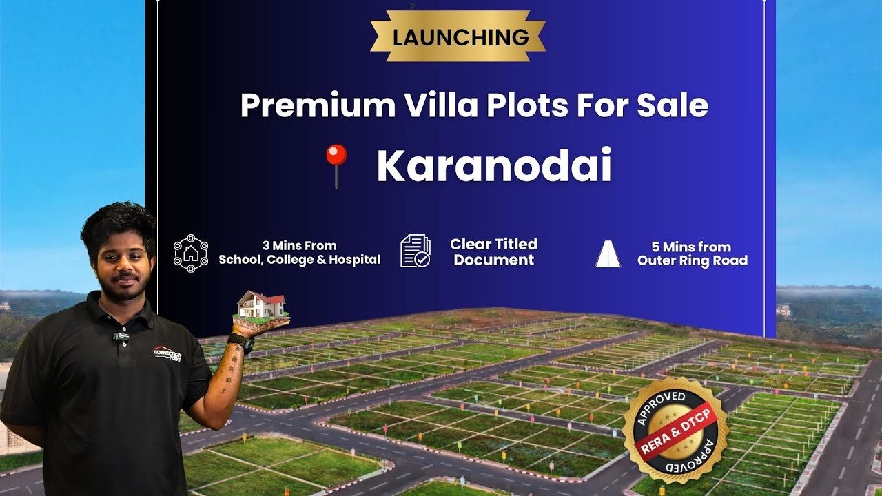 Best Investment Villa Plots For Sale near Red Hills Chennai | 10 mins ...
