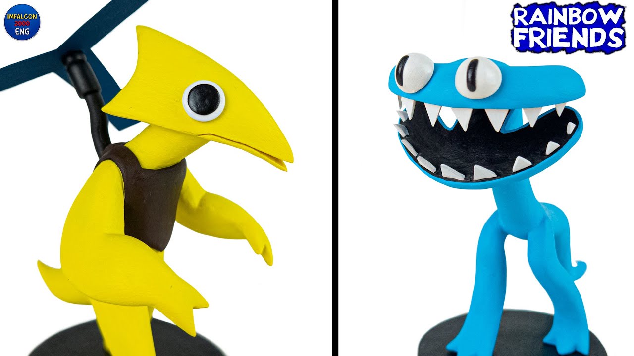 CREATING YELLOW and CYAN With Clay - Rainbow Friends Chapter 2 - YouTube