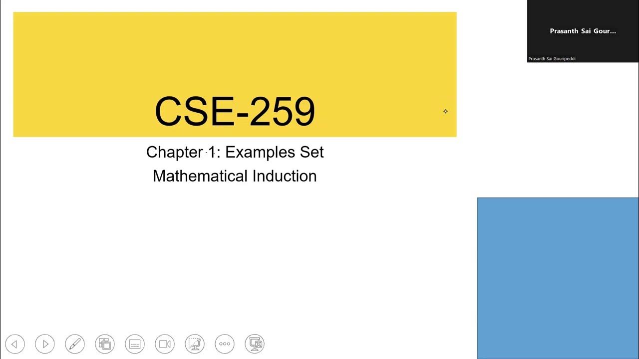 CSE 259: Mathematical Induction 2 - YouTube