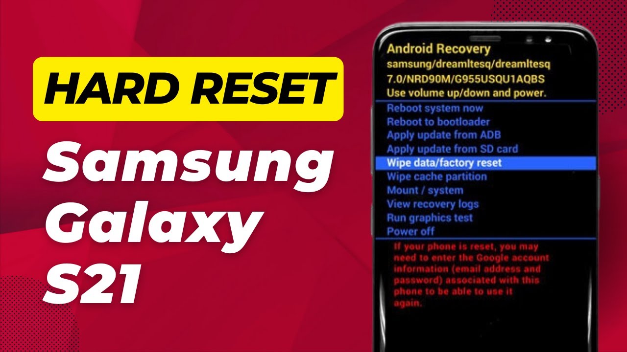 Samsung Galaxy S21 Hard Reset Pattern Unlock - Full Guide - YouTube