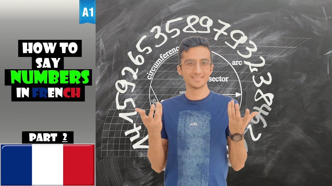 Cardinal NUMBERS in French part 2 - YouTube