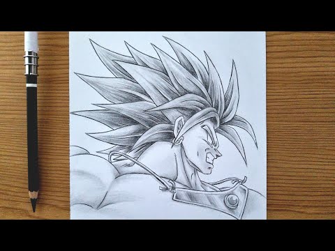 How To Draw Broly Berserk Mode || Easy Anime Pencil Drawing Tutorial