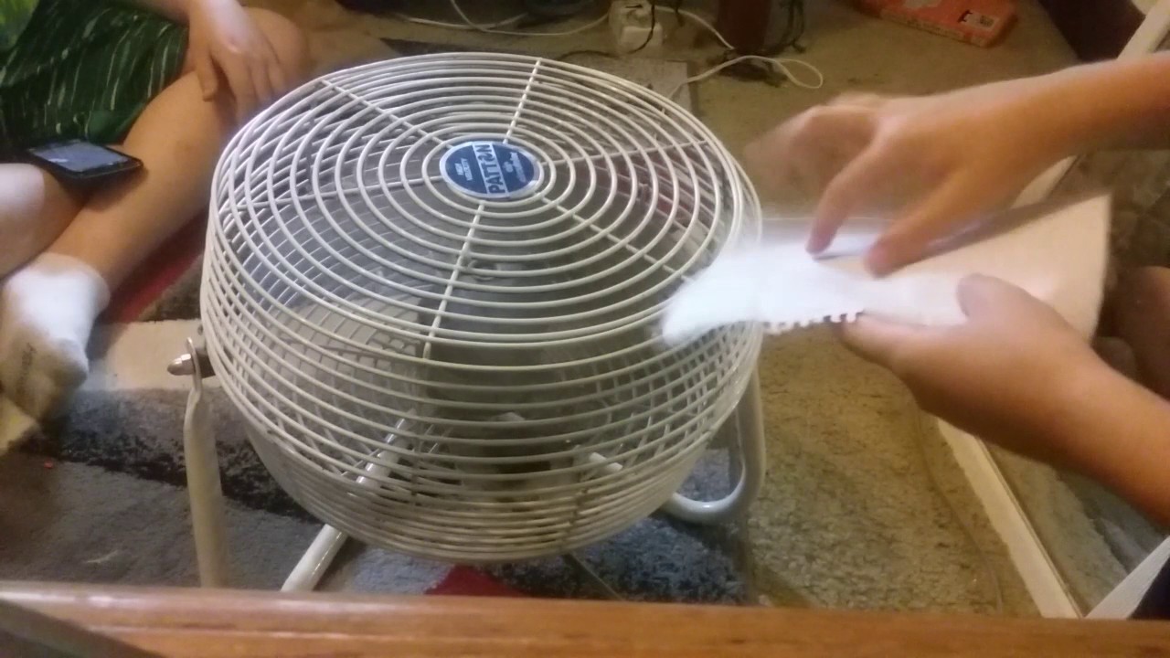 PUTTING STUFF IN A FAN (DONT try this at home) - YouTube
