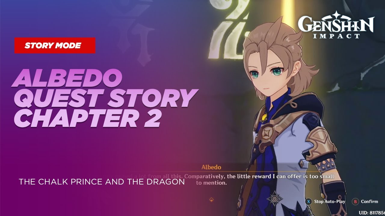 Albedo Quest Story Chapter 2 - The Chalk Prince & The Dragon ( Genshin ...