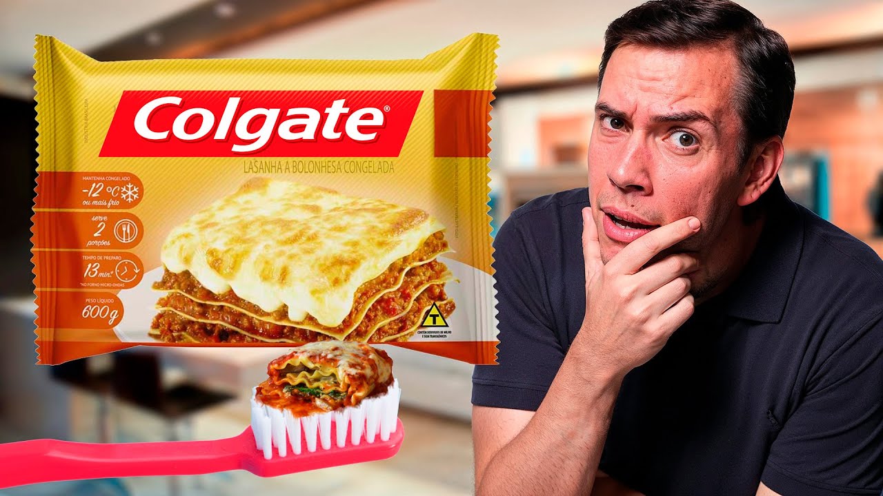 O DIA EM QUE A COLGATE RESOLVEU VENDER LASANHA... Será que deu certo ...