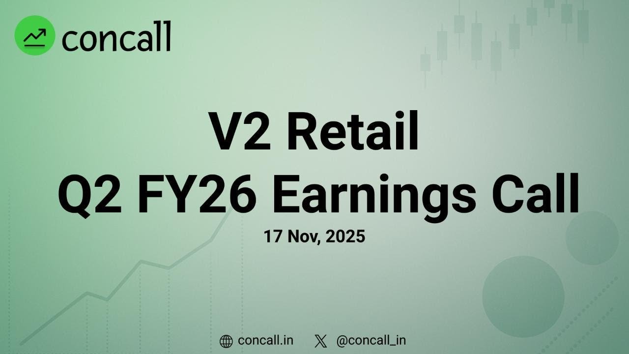 V2 Retail Q2 FY26 Earnings Conference Call | Concall.in - YouTube
