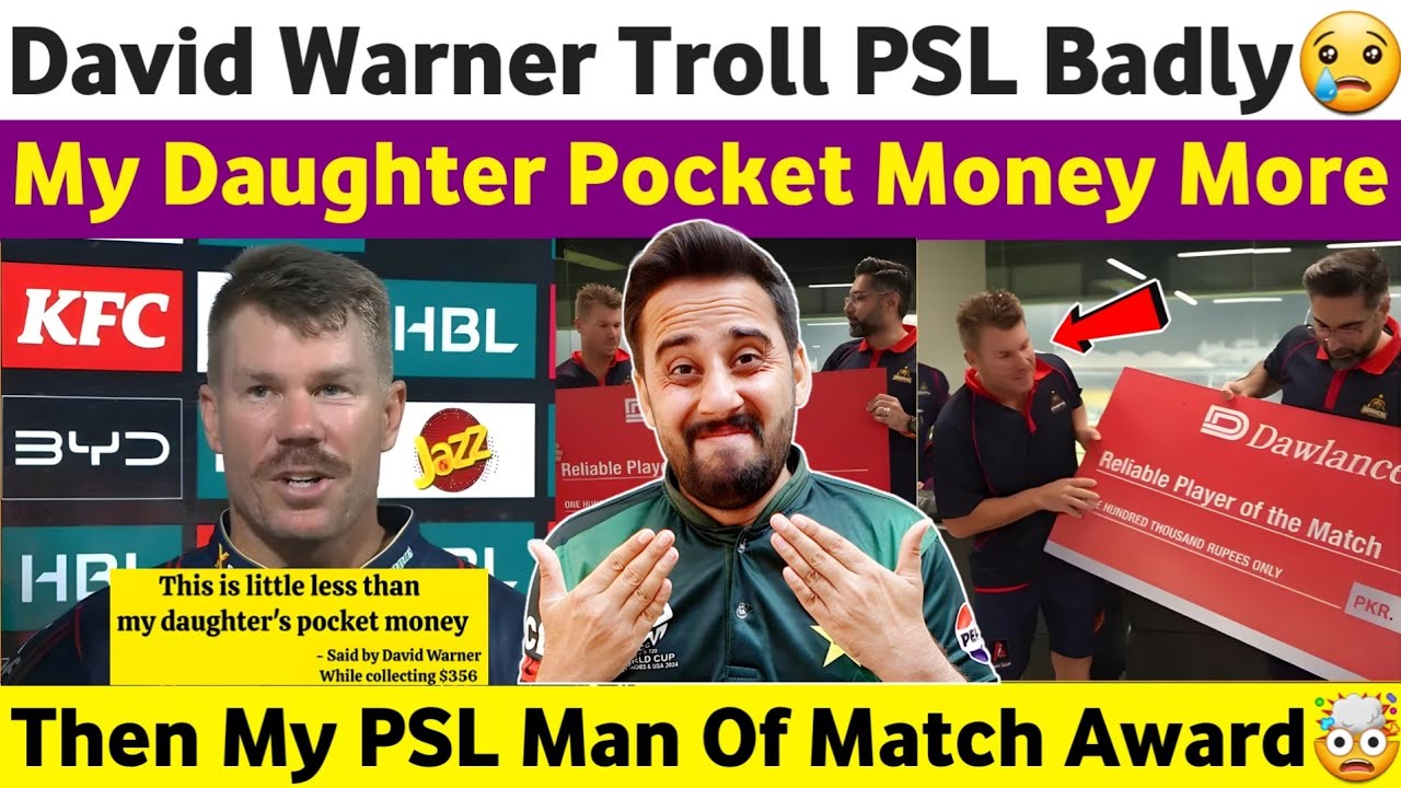 😢David warner Trol PSL Badly Over IPL | Pak Media Crying Warner Troll ...