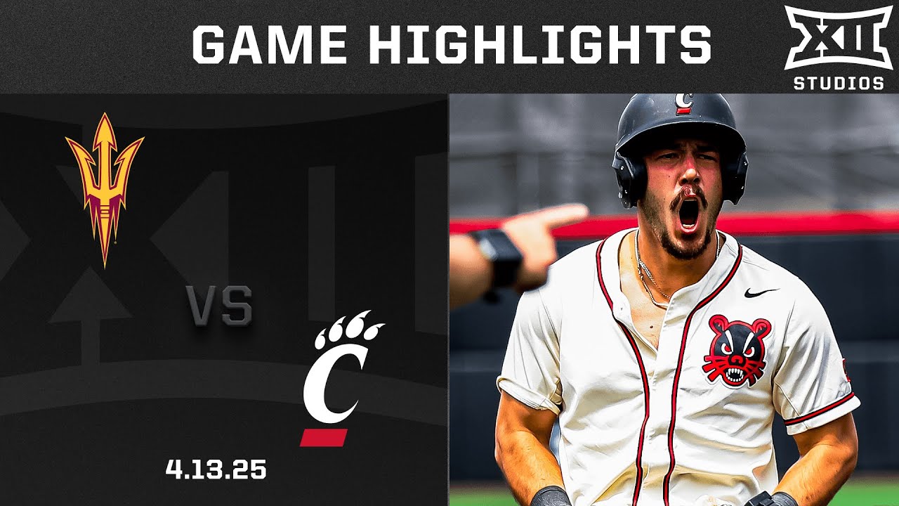 Arizona State vs. Cincinnati (4.13.25) Highlights | 2025 Big 12 ...
