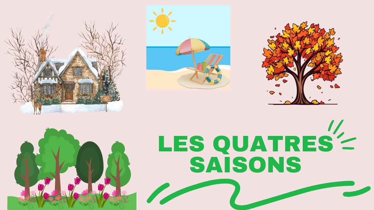 Les saisons - chanson pour les petits -aporendre le français # ...