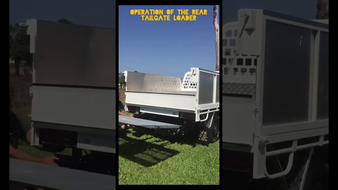 Custom Steel Tray with Tailgate Loader - YouTube