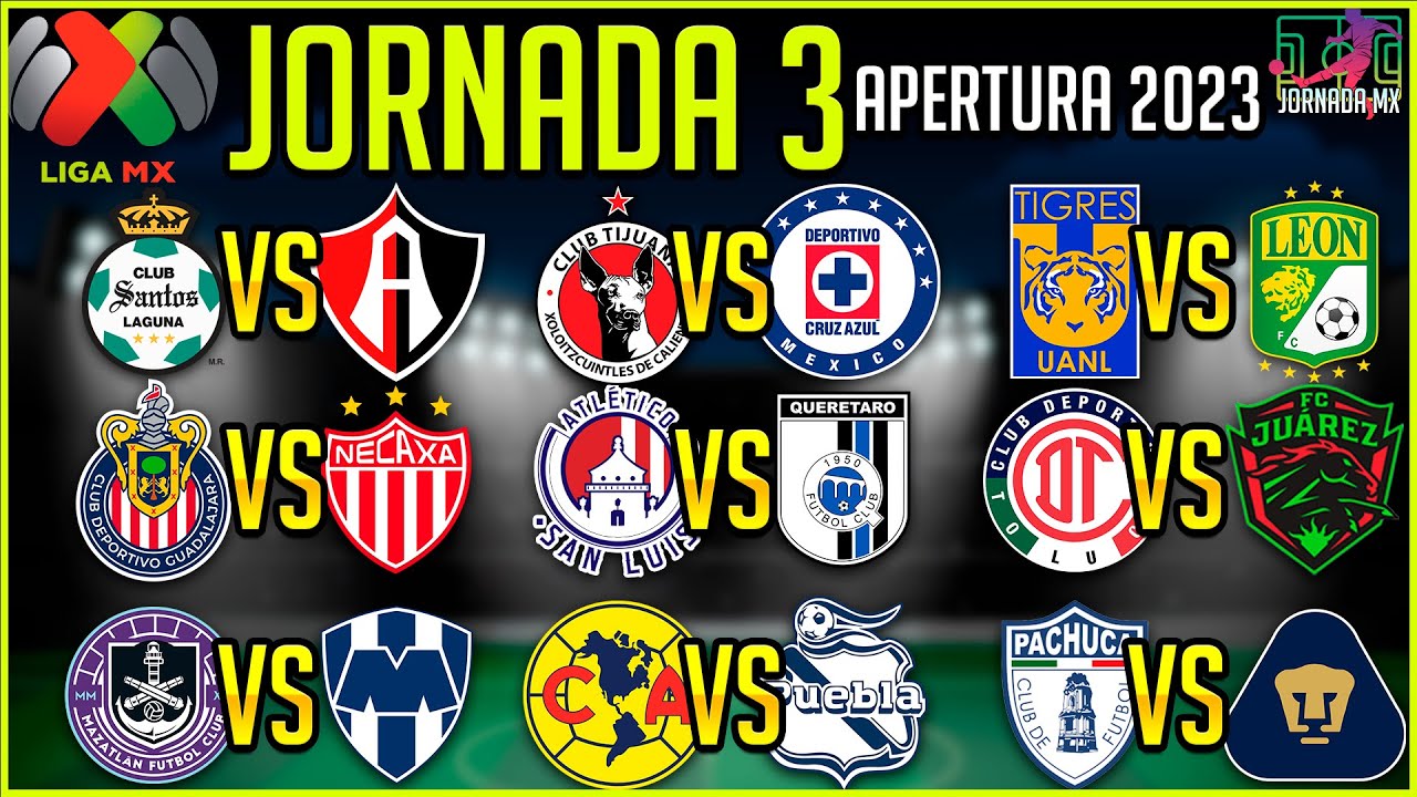FECHAS, HORARIOS Y CANALES PARA LA JORNADA 3 DE LA LIGA MX APERTURA ...