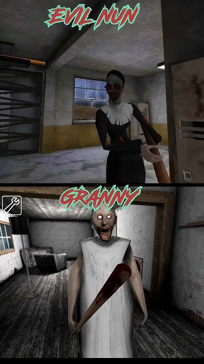 Evil nun vs granny | horror game #shorts #viral - YouTube