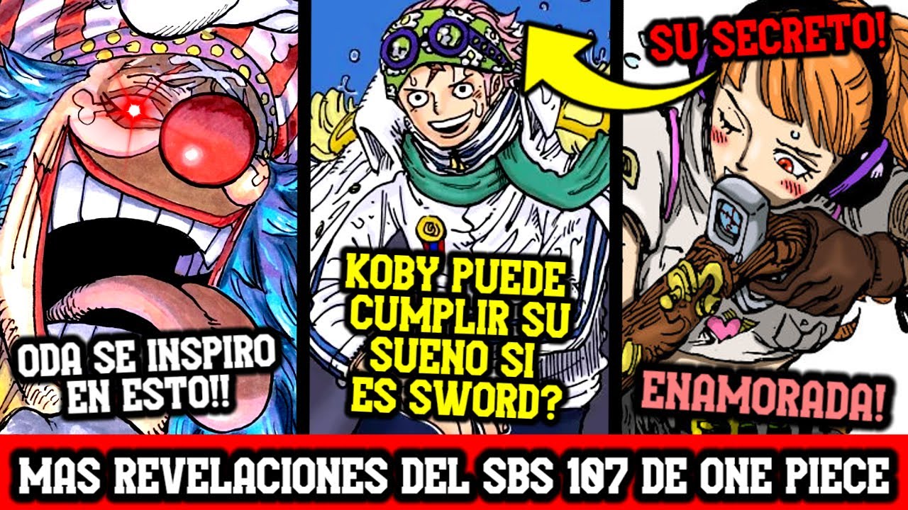 MÁS REVELACIONES DEL SBS 107 DE ONE PIECE: KOBY SIENDO SWORD PUEDE ...