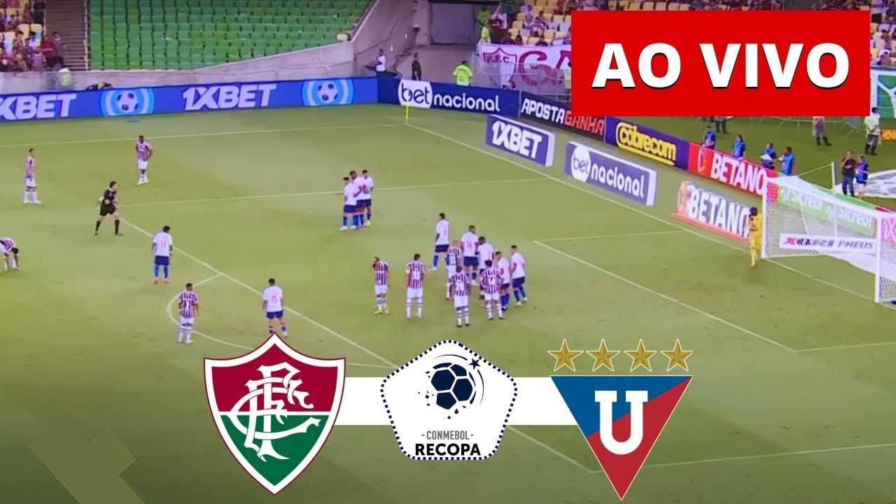 FLUMINENSE x LDU AO VIVO COM IMAGENS | FINAL DA RECOPA - YouTube