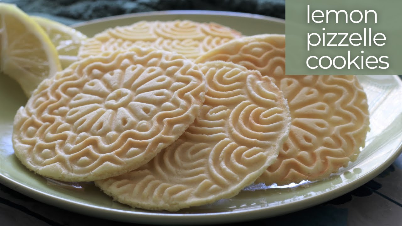 Crunchy, Zesty, Amazing, and Delicious: Lemon Pizzelle Cookies Recipe ...