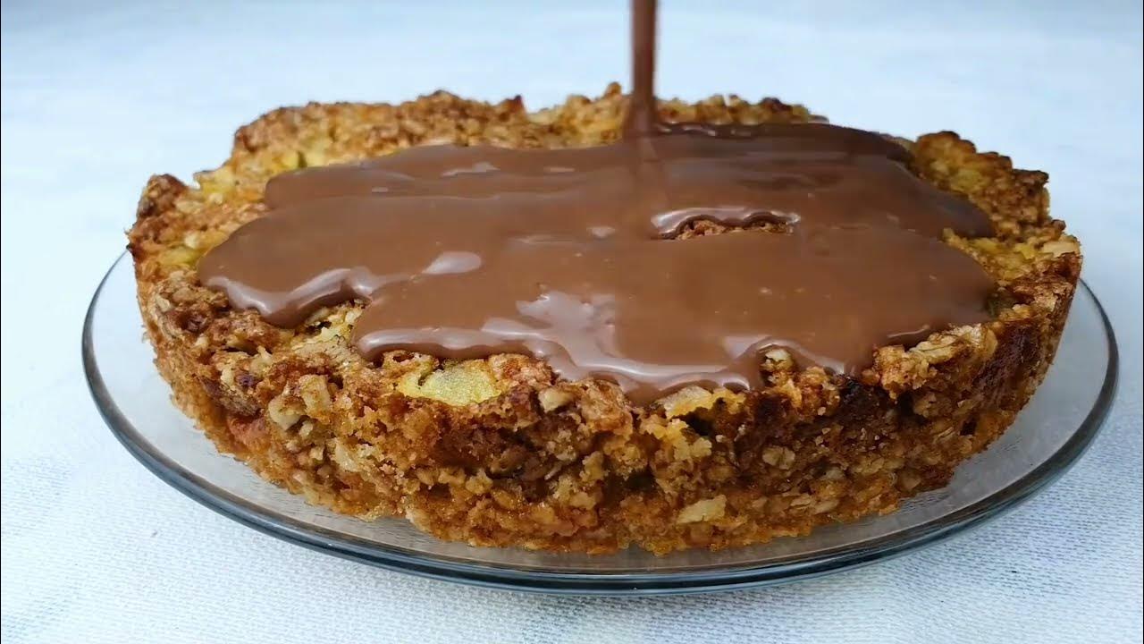 BOLO DE AVEIA CHOCOLATE E MAÇÃ - YouTube