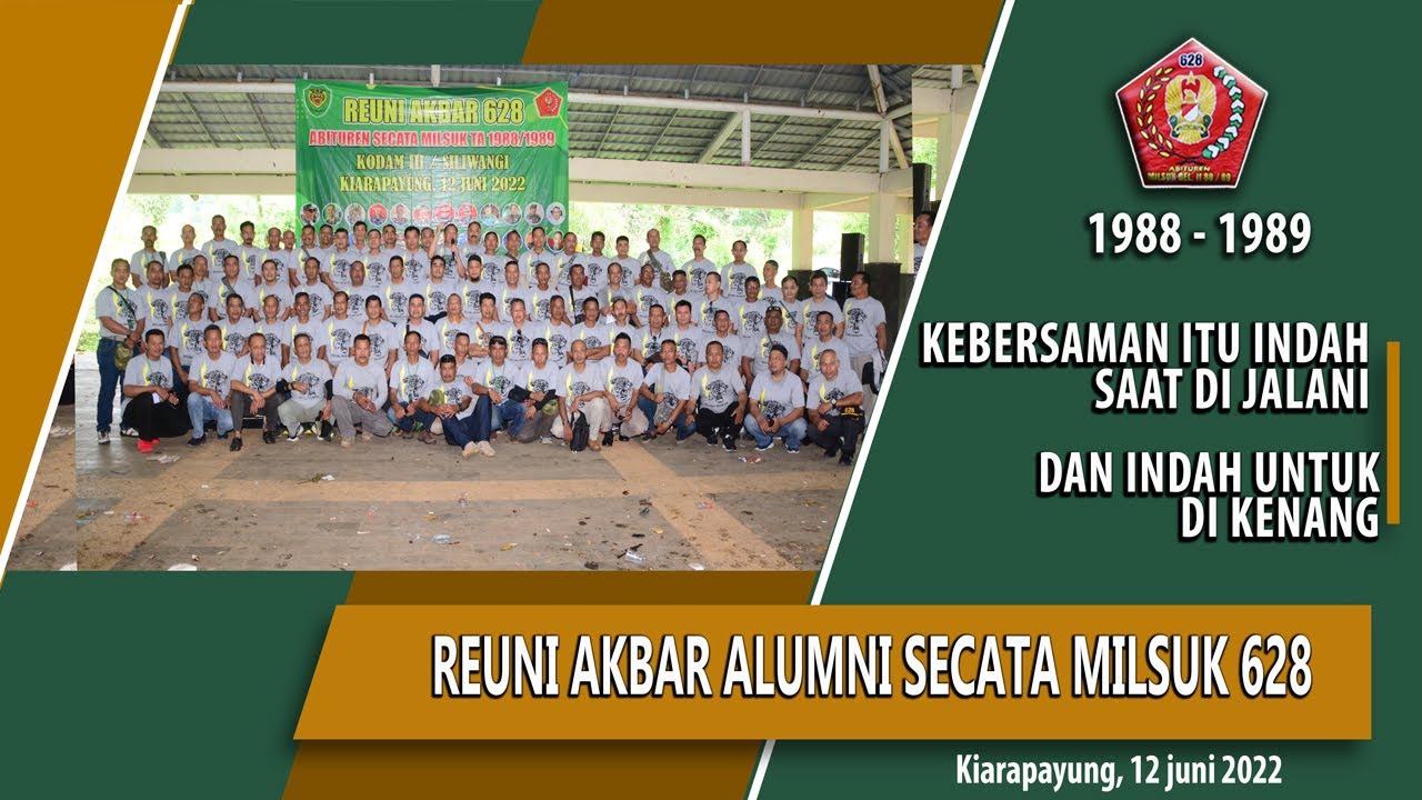 Reuni Akbar 628 Abituren Secata Milsuk Gelombang II 88/89 | Kiara ...