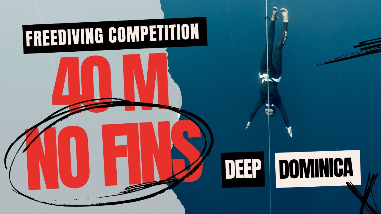 Freediving Competition: What does it look like to dive 40 metres No ...