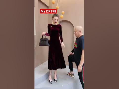 Mã DP198 | Váy Đầm Trung Niên | gọi DT ZALO 0766.522.104 #damtrungnien #vaydam - YouTube