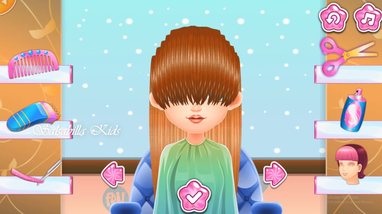 Permainan Anak Perempuan | Salon Potong Rambut | Permainan Menata ...