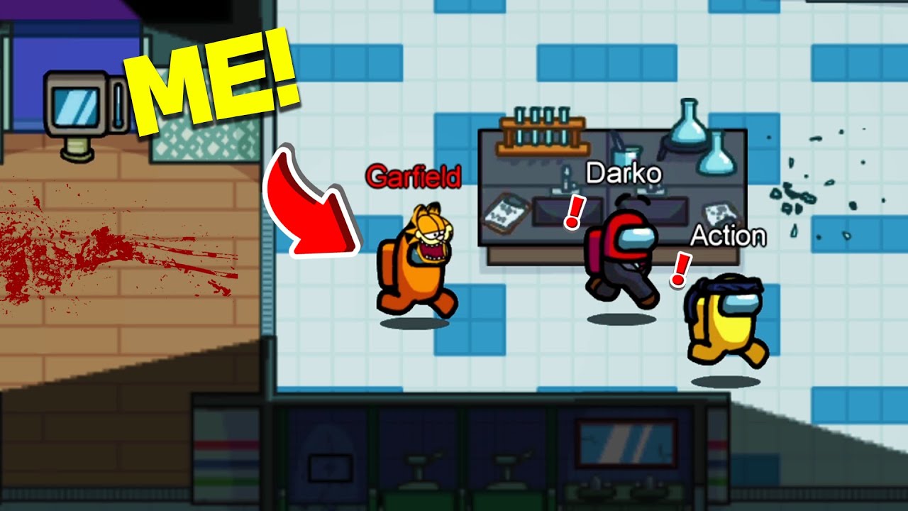 I Became Garfield in Among Us! (SCP-3166) - Among Us Trolling Video ...