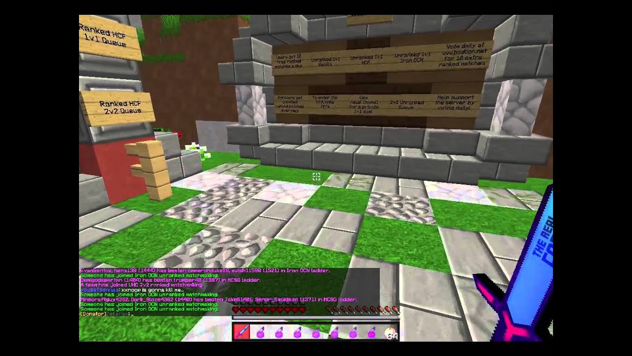 How to Pot PVP on minecraft - YouTube